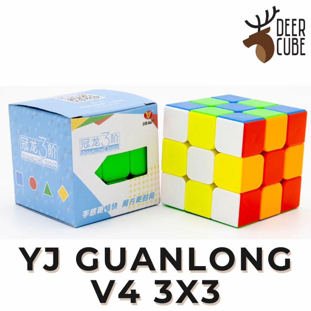 Jual YJ GuanLong V4 3x3 - Cubes Stickerless Black Base YongJun Cube ...