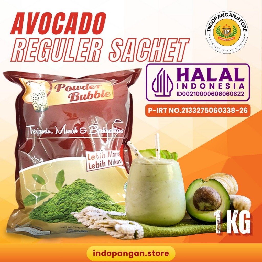 Jual Powder Rasa Avocado 1 Kg (MIX GULA) Kemasan Sachet - Bubuk Minuman ...