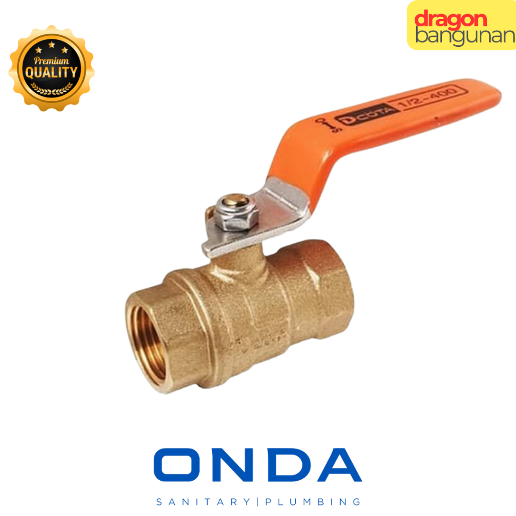 Jual Stop Kran Onda Ball Valve 1/2 Kuningan | Shopee Indonesia