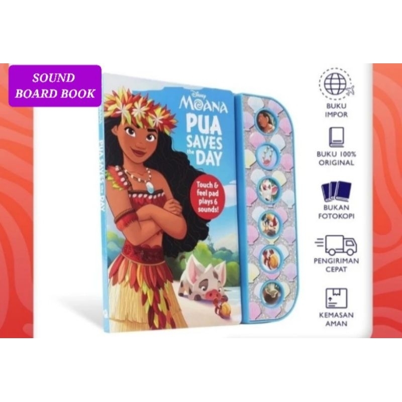 Jual sound board book moana sound book moana buku aktivitas moana busy ...