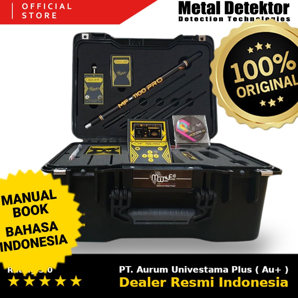 Jual Metal Detektor MWF MF 1100 Pro SECOND - Long Range Locator LRL ...