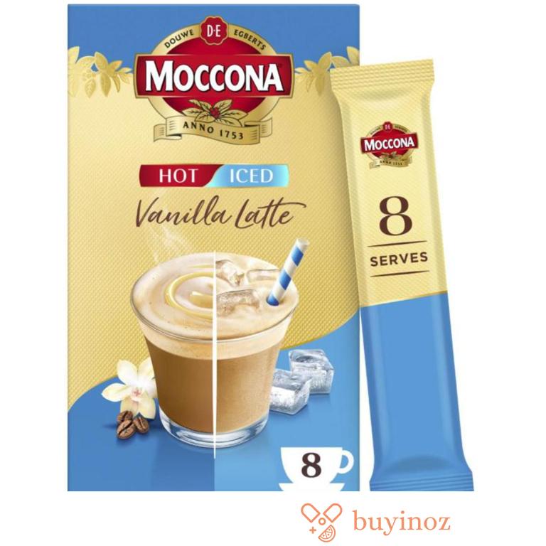Jual Moccona Hot/Iced Vanilla Latte Sachets | 8 Pack | Shopee Indonesia