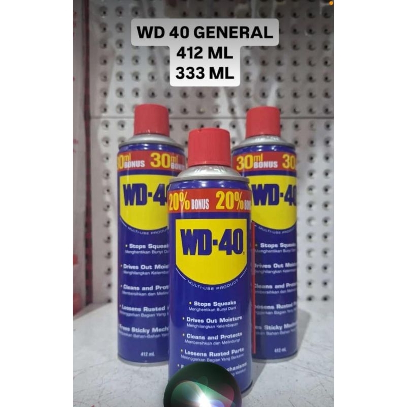 Jual WD 40 GENERAL 333 ML & 412 ML & 220ML | Shopee Indonesia