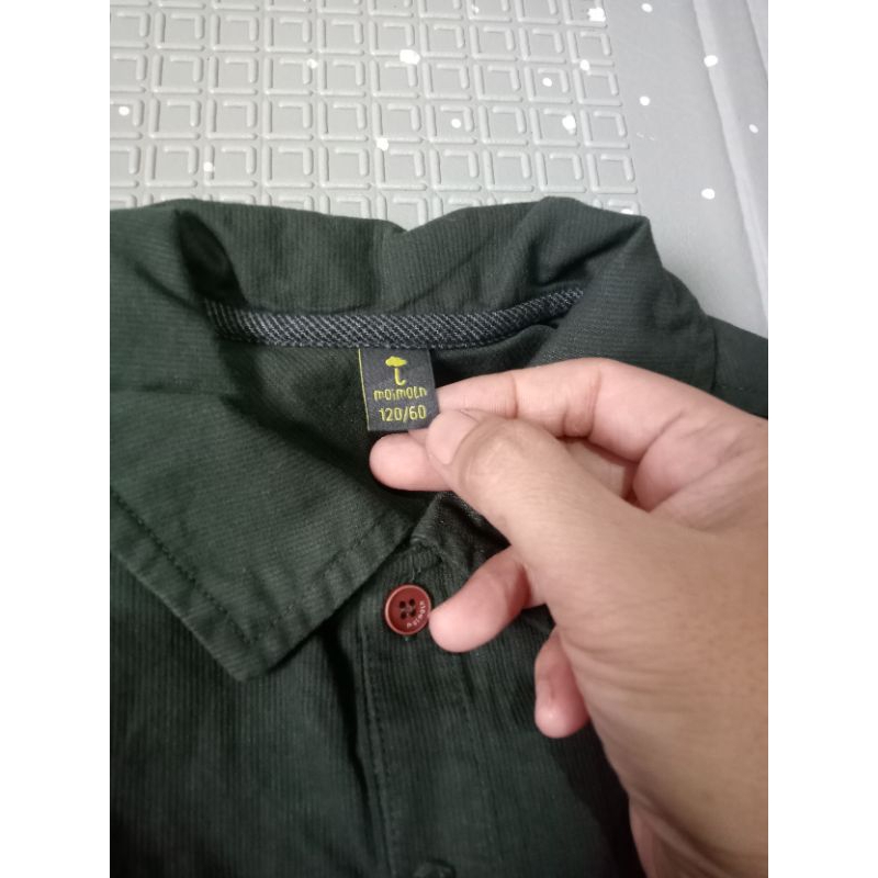 Jual Moimoln kemeja korduroy ijo botol. | Shopee Indonesia