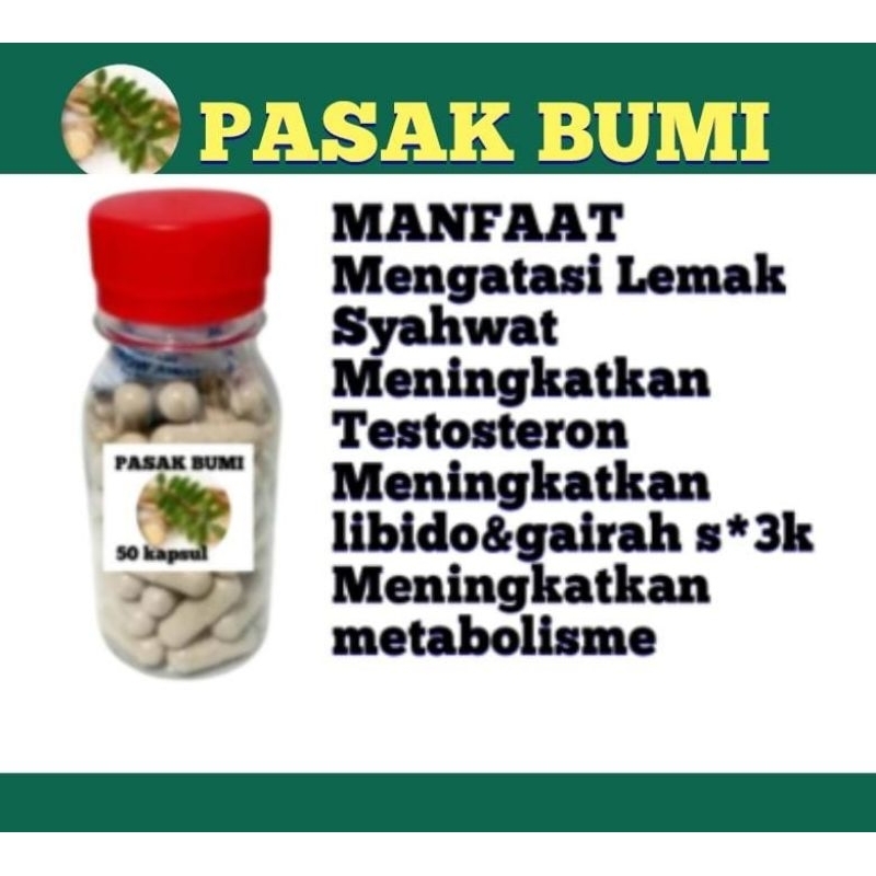 Jual PASAK-BUMI/Tongkat ali kapsul herbal curah 50 kemasan Botol ...