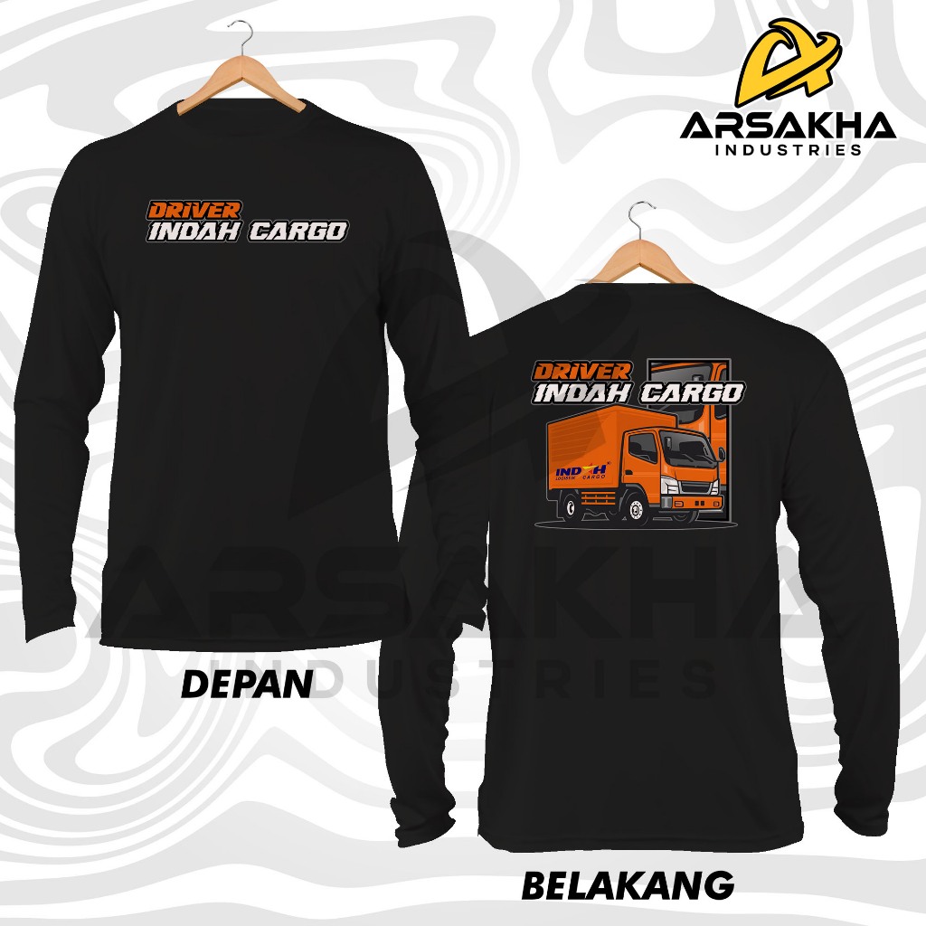 Jual Kaos Lengan Panjang Driver Truk Ekspedisi Indah Cargo Terbaru Baju ...