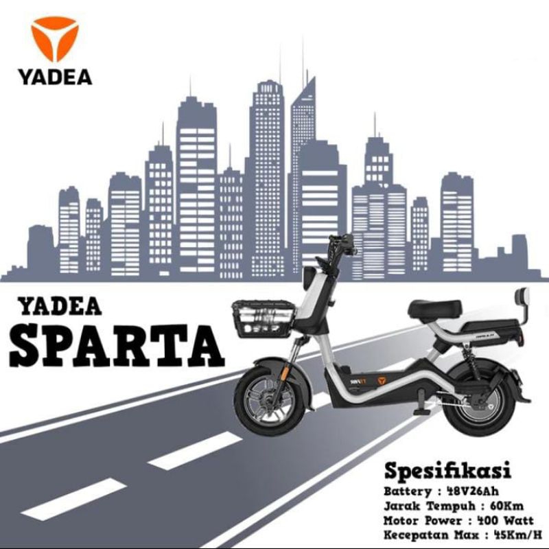 Jual Sepeda listrik YADEA SPARTA Garansi resmi | Shopee Indonesia