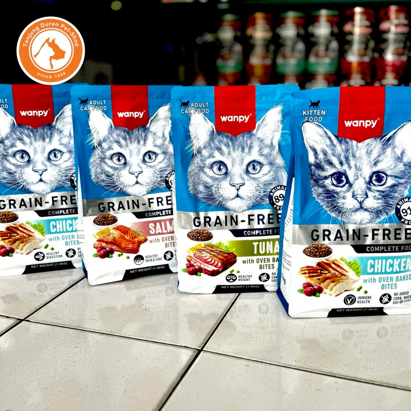 Jual Wanpy grainfree cat food 1.5kg | Shopee Indonesia