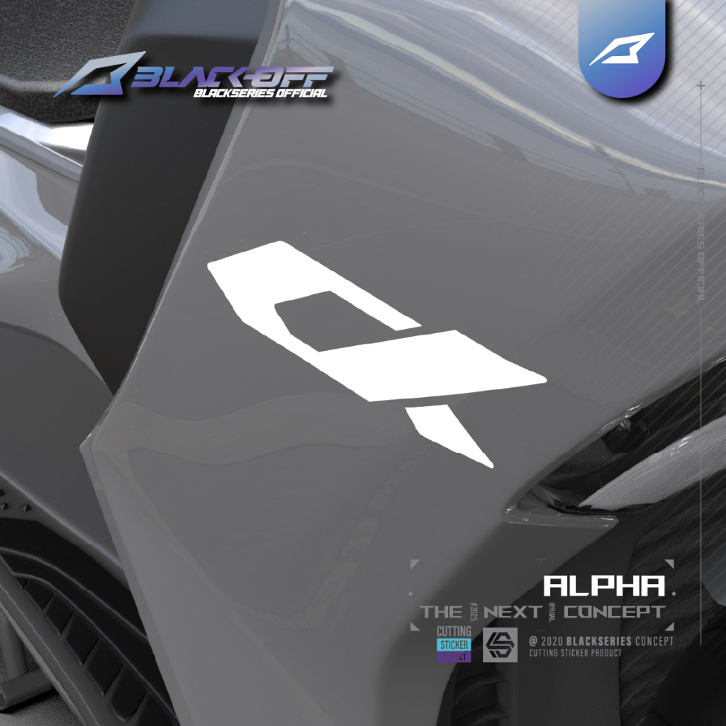 Jual Cutting Stiker Aerox Alpha Logo | Stiker Aerox Alpha Logo | Aerox ...