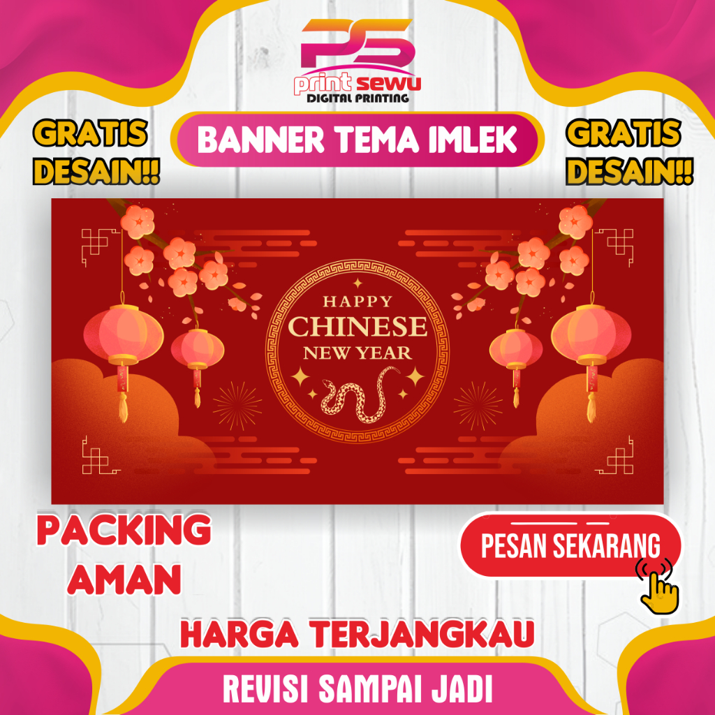 Jual CETAK BANNER/SPANDUK TEMA HARI BESAR IMLEK/TAHUN BARU CINA ...