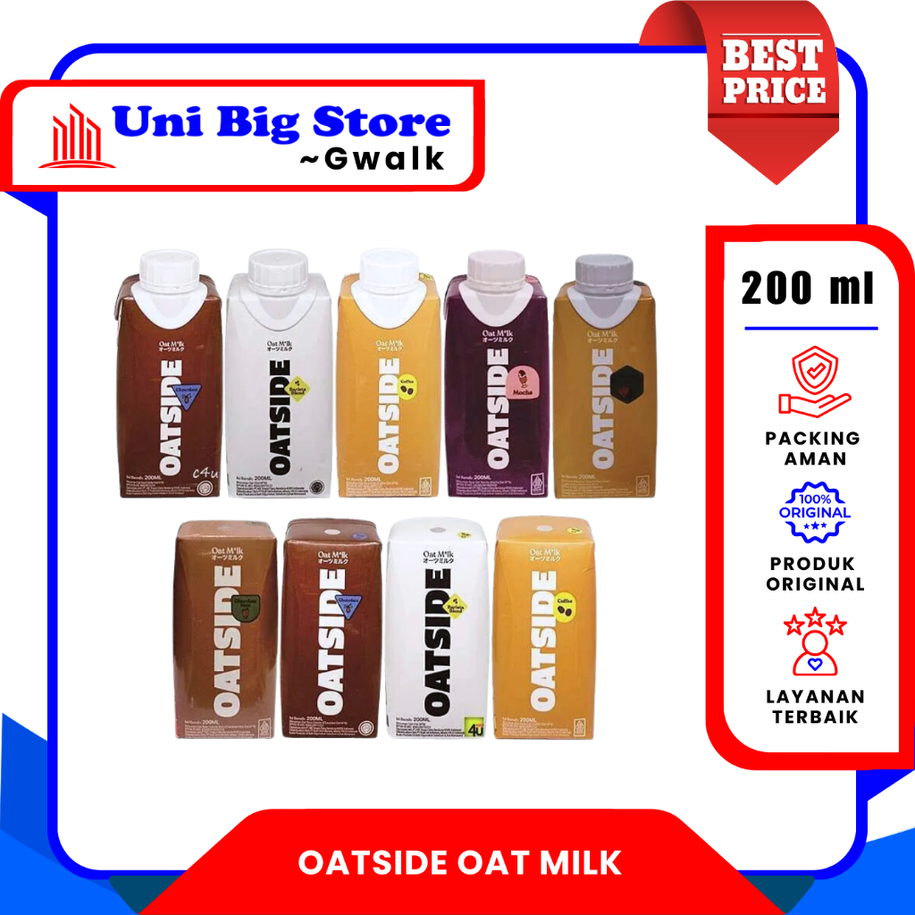 Jual OATSIDE SUSU OAT MILK BARISTA BLEND - CHOCOLATE - COFFEE - 200 ml | Shopee Indonesia