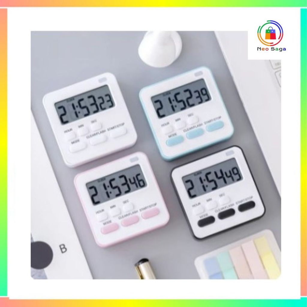 Jual Timer Dapur Digital 206B LCD Alarm Cooking Kopi Kue Roti Kitchen ...