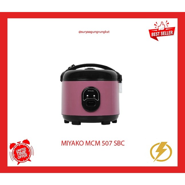 Jual MAGIC COM MIYAKO 1,8 LITER 395 WATT - MCM 507 SBC | Shopee Indonesia