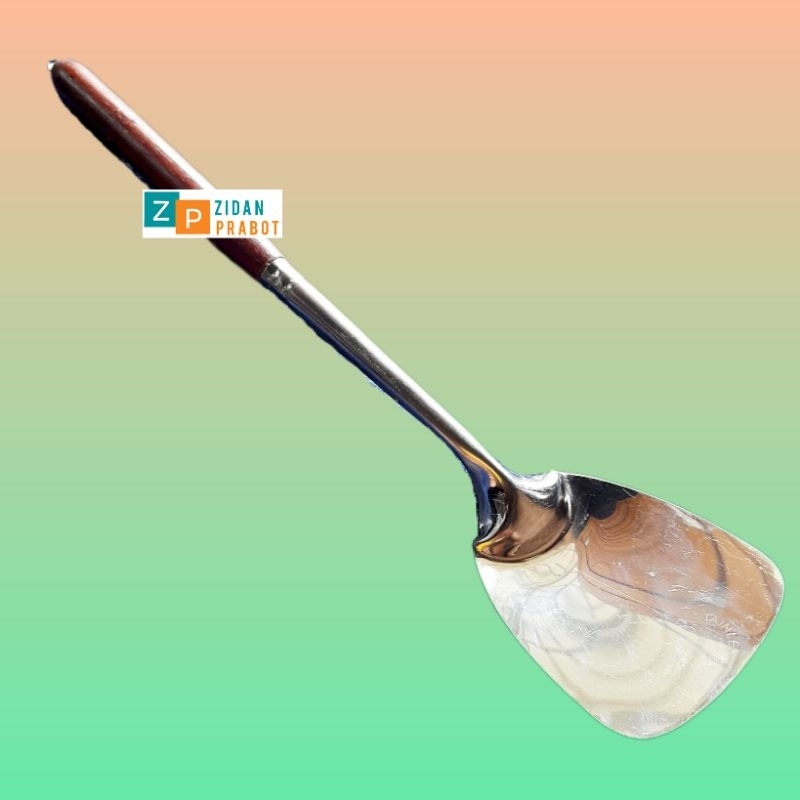 Jual Susuk Spatula Sutil Stainless Besar Gagang Kayu Panjang 45 cm ...