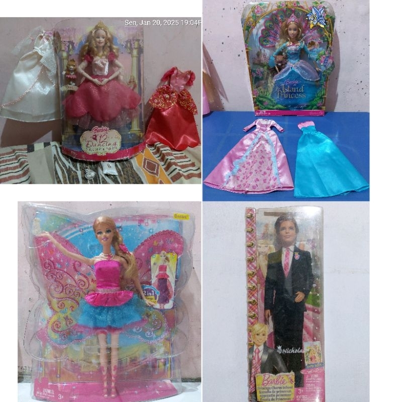 Jual barbie genevieve dancing 12 princess prince charm school rosella ...