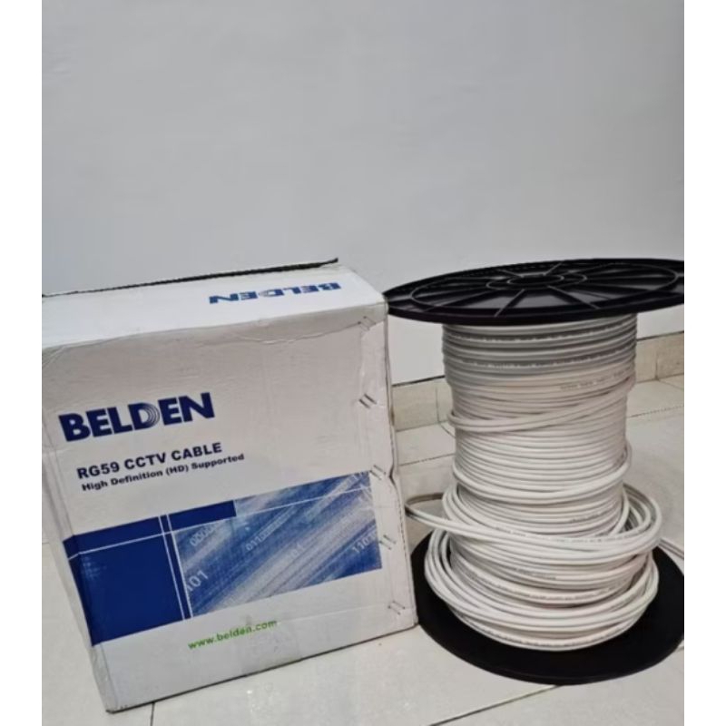 Jual Fiber Kabel cctv belden Putih Kabel Belden CCTV Coaxial RG59+Power ...