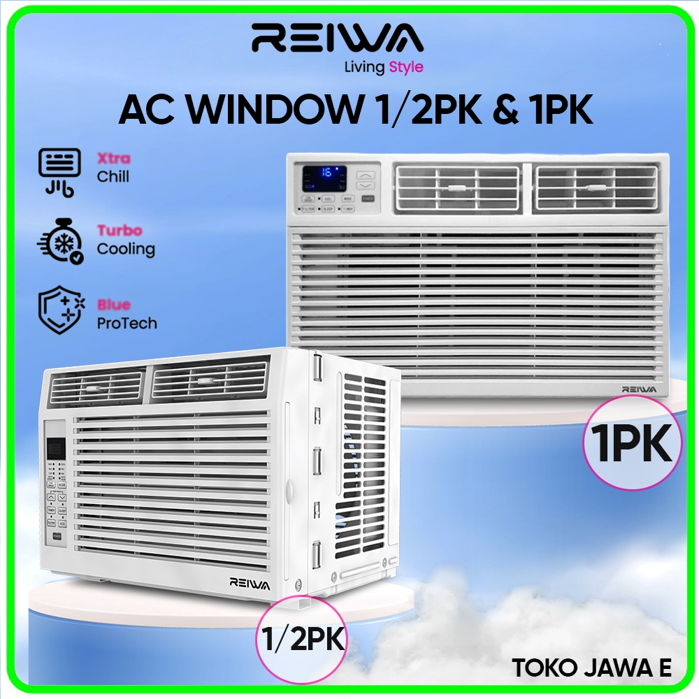Jual AC REIWA/AC WINDOW REIWA 1/2 PK - AC REIWA 1 PK 370 WATT - 770 WATT - GARANSI RESMI ...