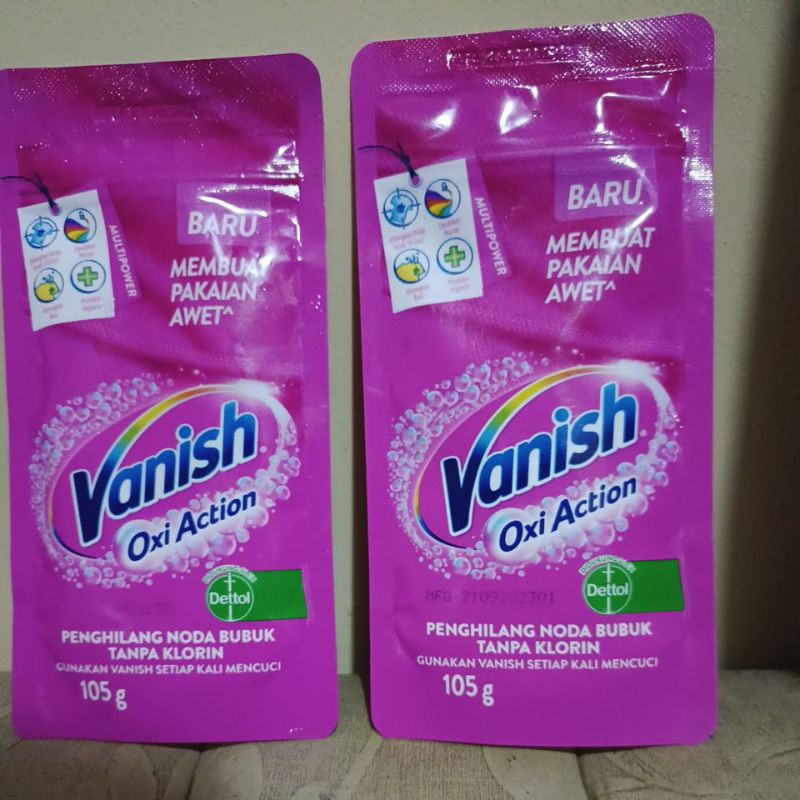 Jual VANIS BUBUK OXI ACTION 2x105g | Shopee Indonesia