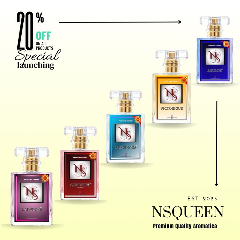 Jual Eau de Perfume Ns Queen Slavinous, Ladyrose, Victorious (Premium ...