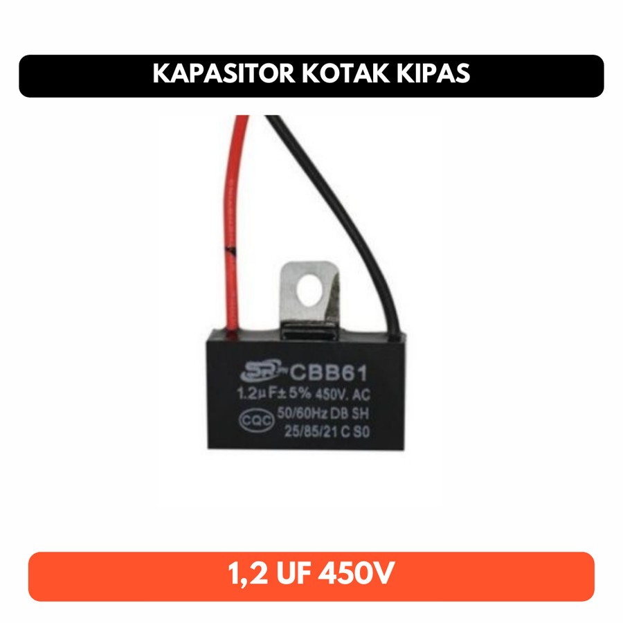 Jual Kapasitor Kotak 1,2UF 1,5UF 1,8UF 400V/450V / Kapasitor Kipas Angin Capasitor Kotak 1,2 1,5 ...
