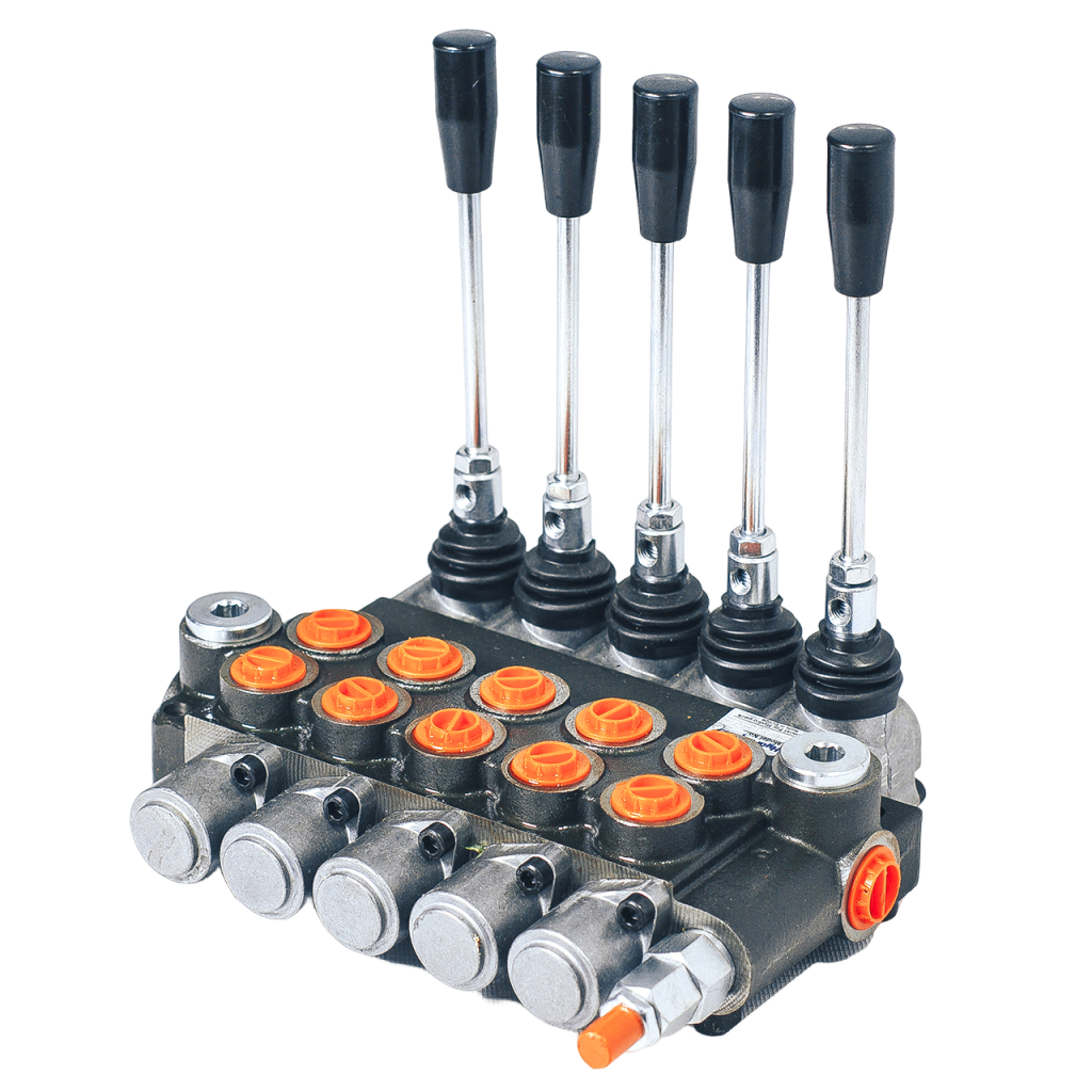 Jual Hand Valve Hidrolik P40 - 5 Tuas Spool / Directional Control Valve ...