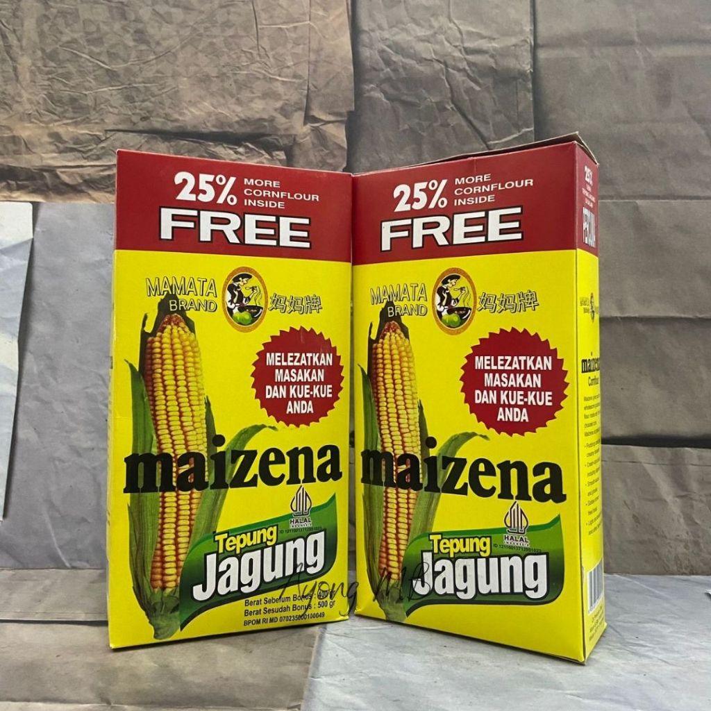 Jual TEPUNG MAIZENA MAMATA 500GR / TEPUNG JAGUNG / CORN STARCH POWDER ...