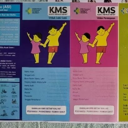 Jual Paket 10 Kartu KMS(kartu menuju sehat) laki-laki & perempuan ...
