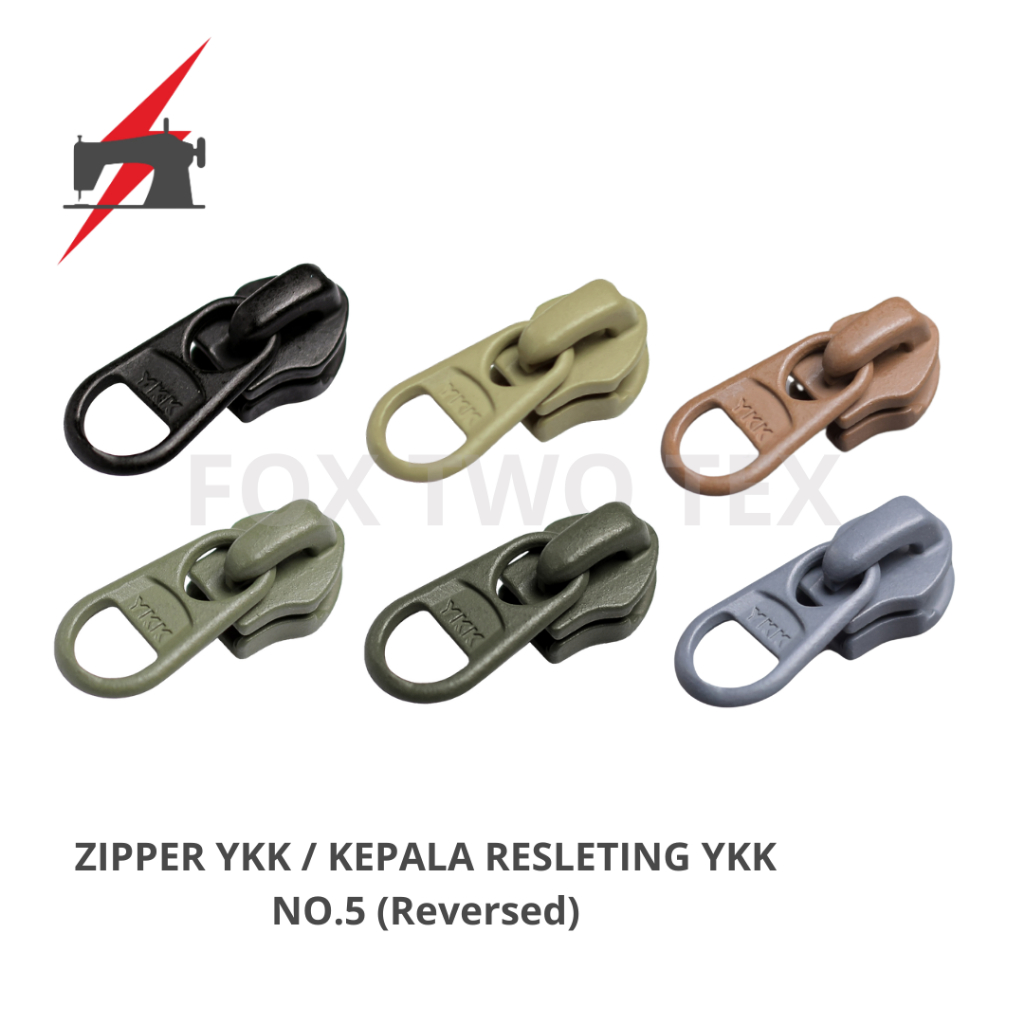 Jual YKK KEPALA RESLETING NO.5 / ZIPPER YKK NO.5 (Reversed) | Shopee Indonesia