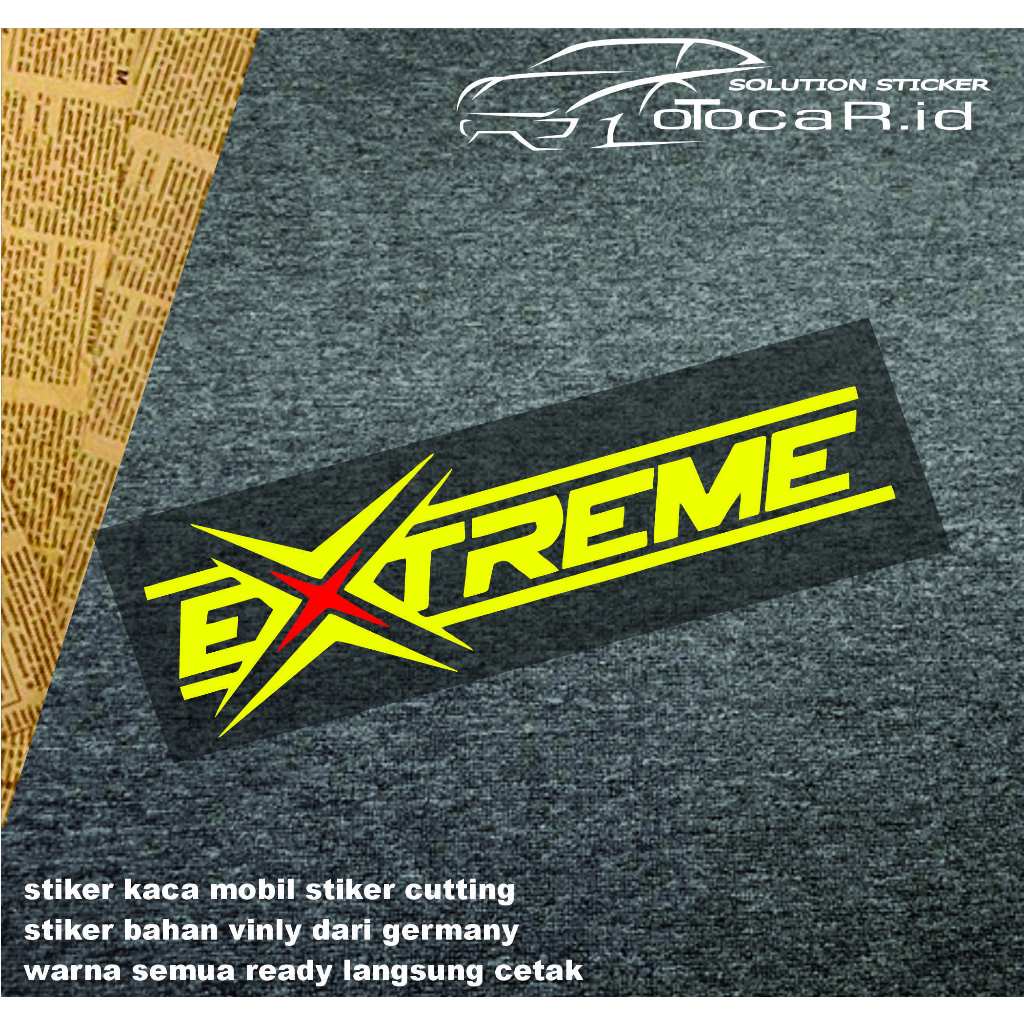 Jual sticker, #65, sticker extreme disain kita ubah stiker montor dan ...