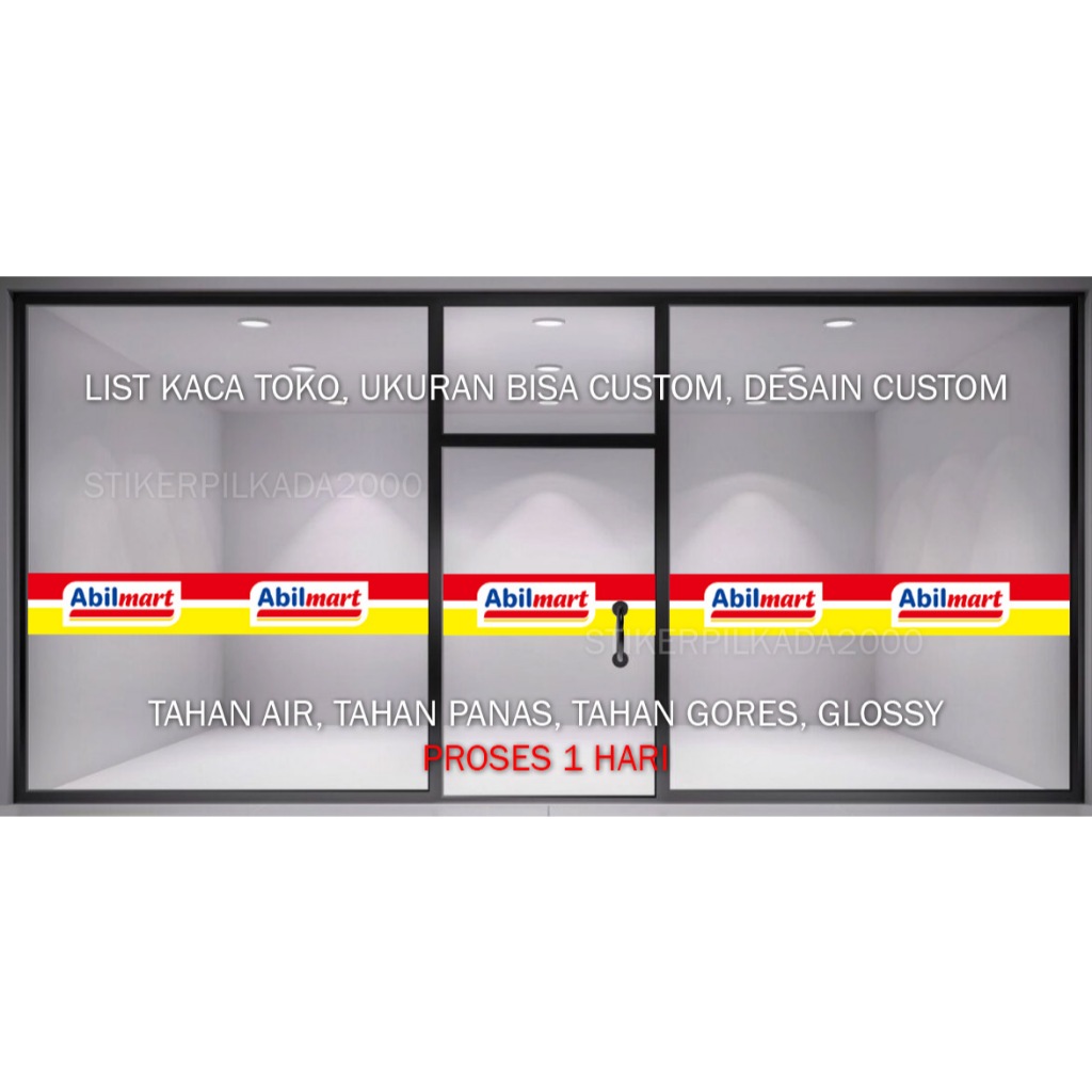 Jual STIKER VINYL LIST KACA TOKO, MODEL CUSTOM UKURAN CUSTOM | Shopee ...