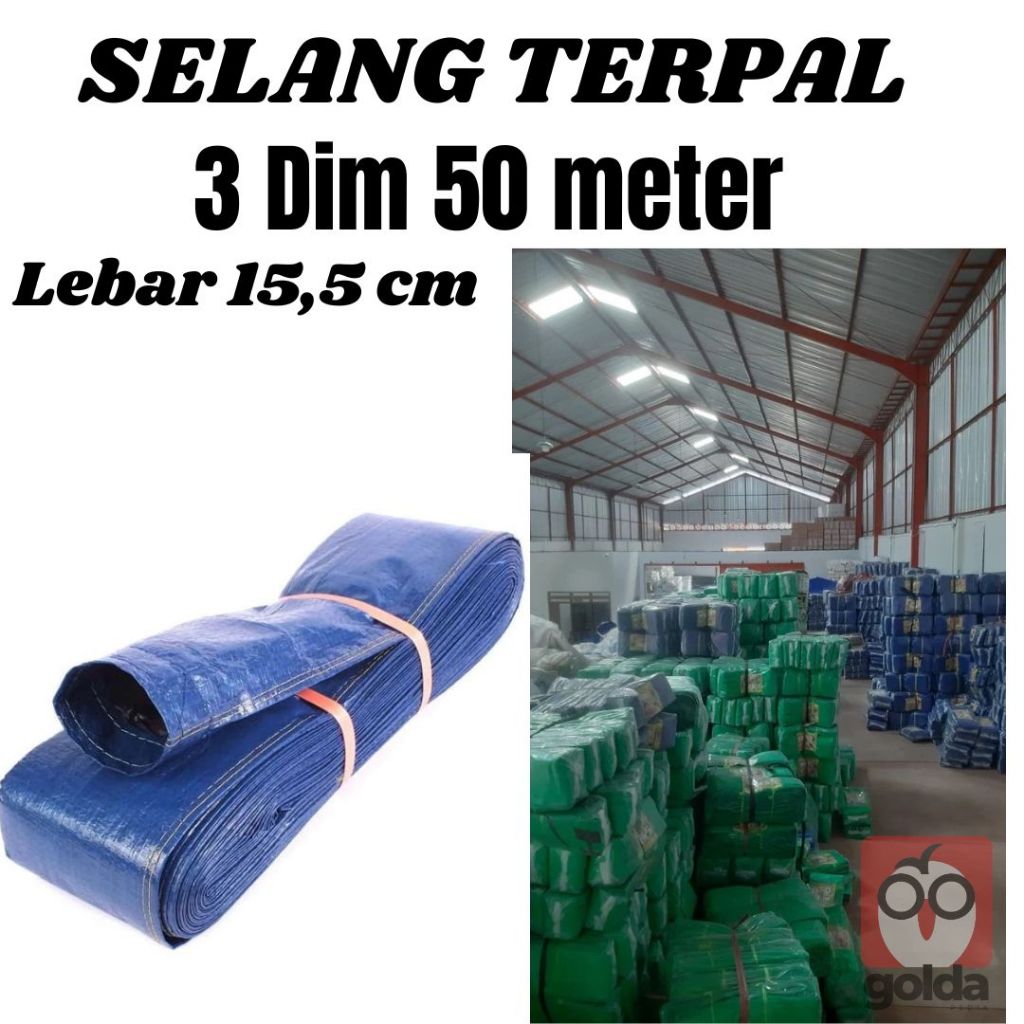 Jual Selang Terpal 3 dim / Selang / Selang Irigasi Panjang 50 Meter ...