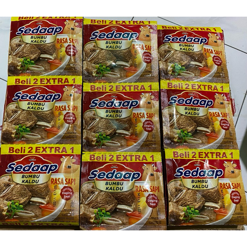 Jual Sedap Bumbu Kaldu 9gr x 18 Sachet Rasa Ayam Sapi Sedap | Shopee ...