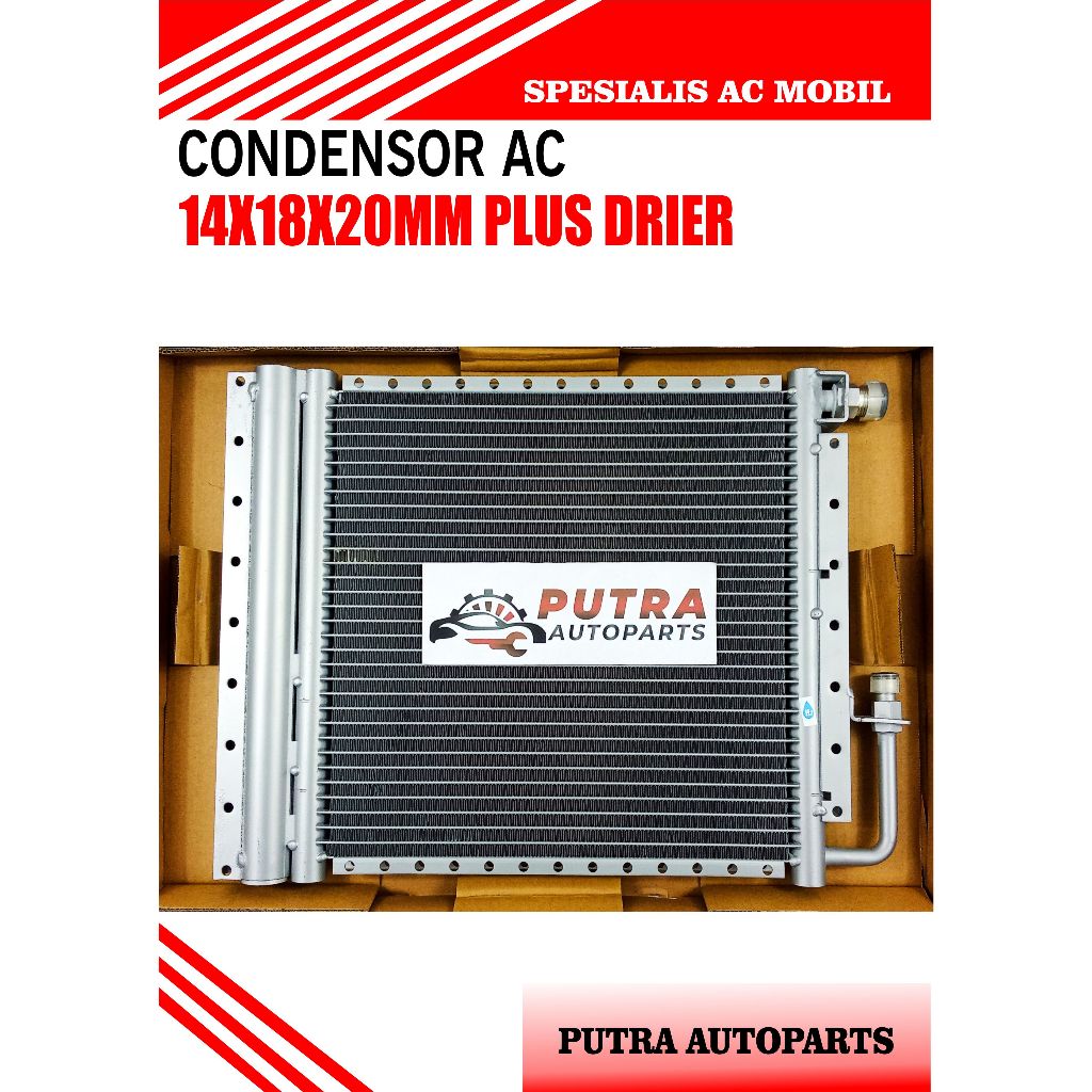 Jual CONDENSOR AC MOBIL 14x18x20MM PLUS DRIER (YUKI YK-1029) | Shopee ...