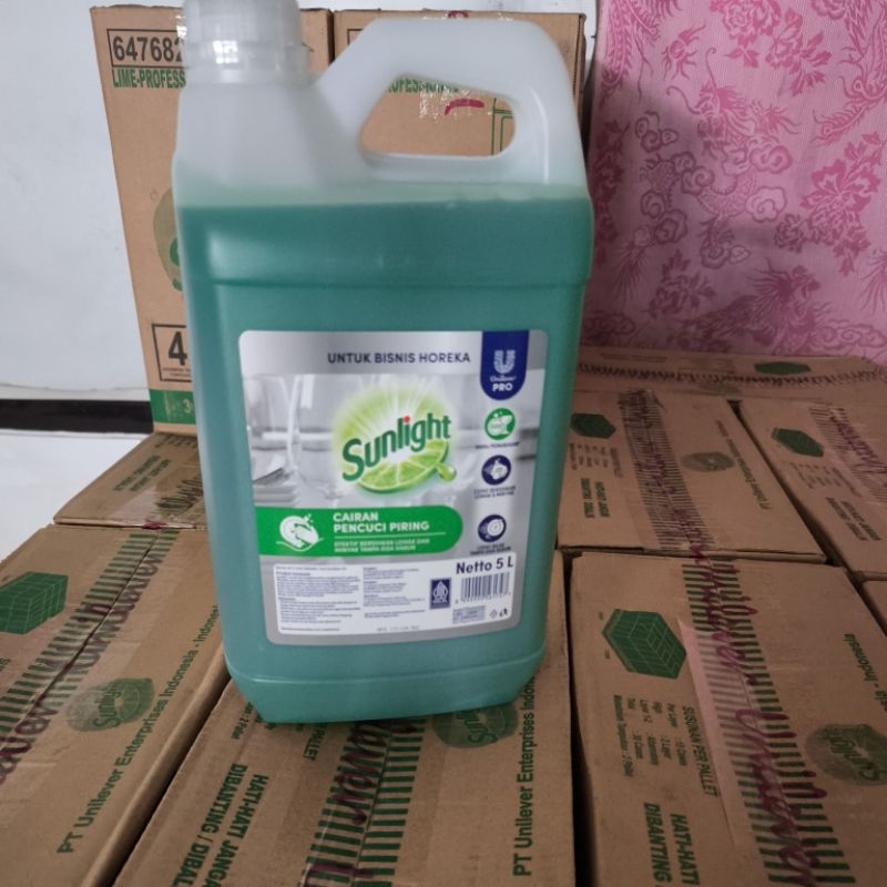 Jual Sunlight Professional 5 Liter / Sabun Cuci Piring 5 Liter ...