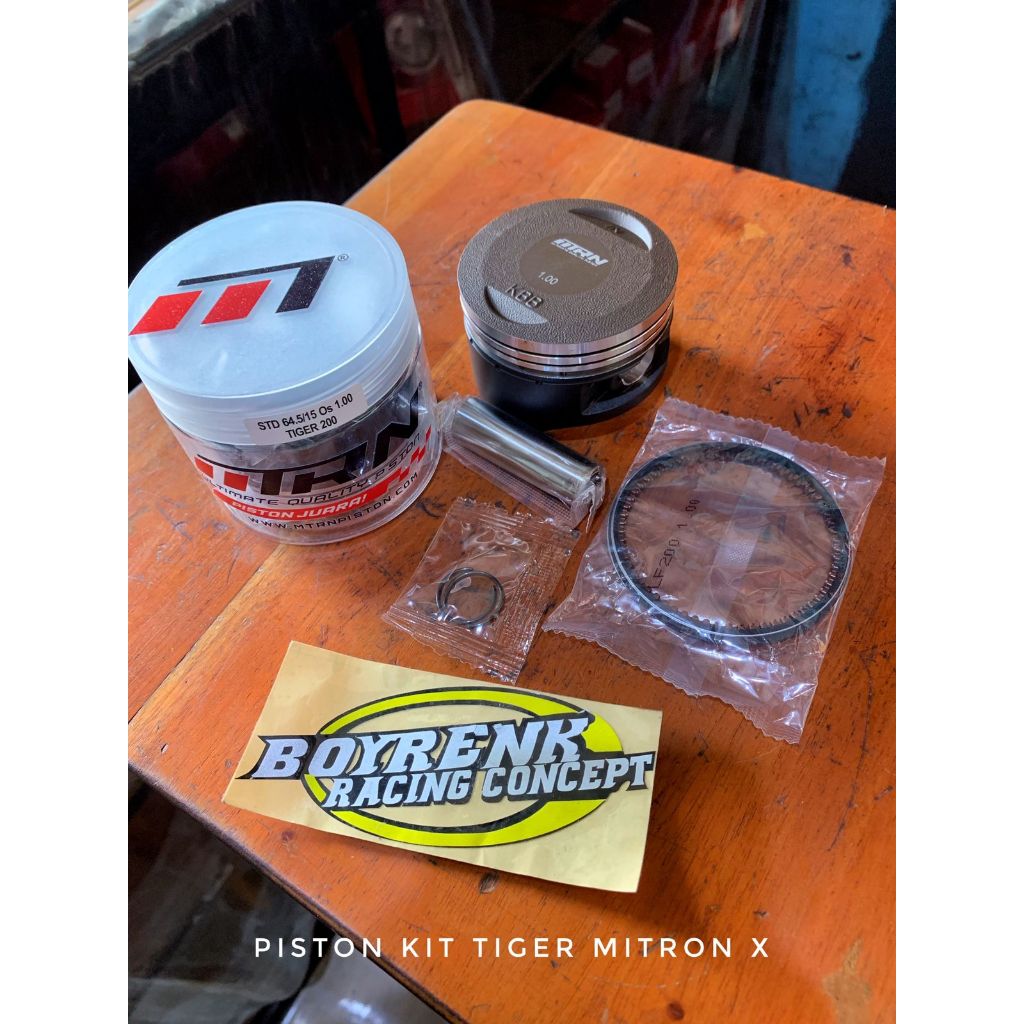 Jual PISTON KIT RACING MITRON X TIGER DIAMETER 64.5 65.5 PIN 15 ...