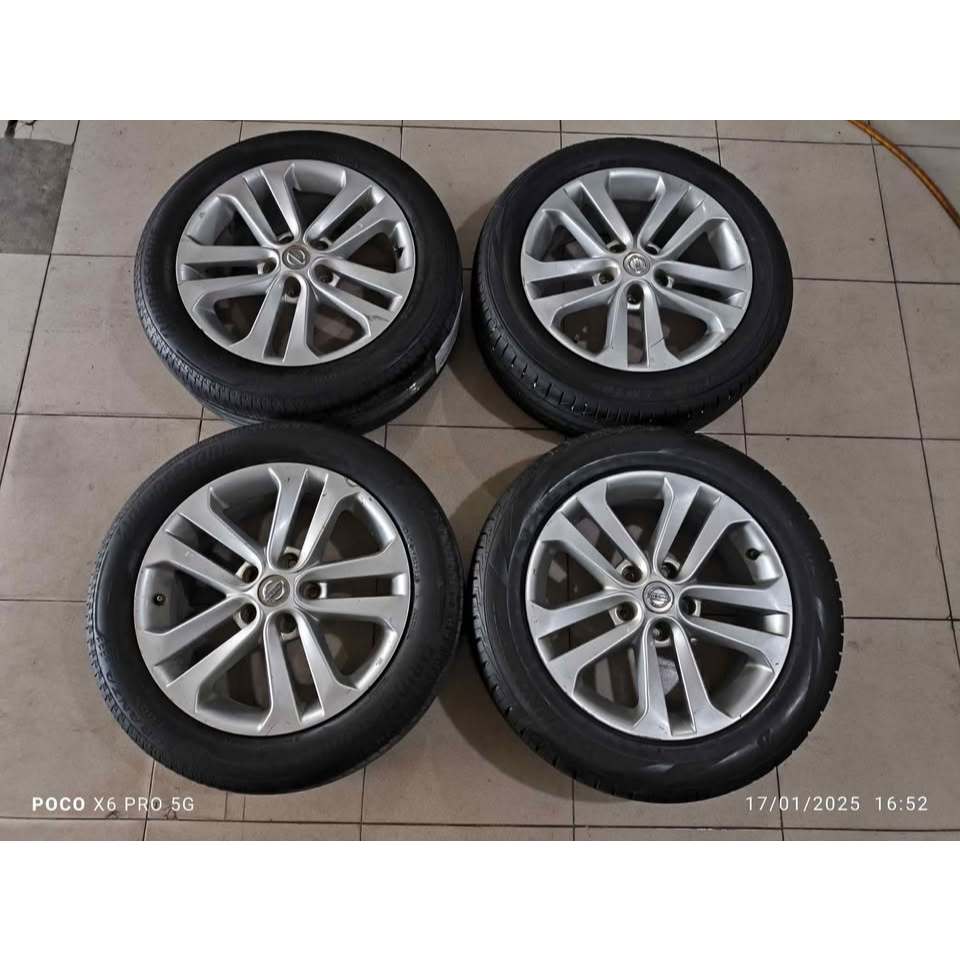 Jual Velg Mobil Seken Standart Bekas Nissan Juke R17 + Ban 215/55/R17 ...