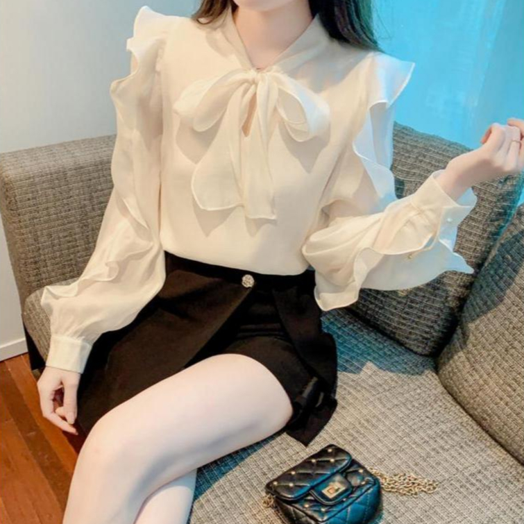 Jual 【Premium】99kOutlet Blouse Wanita Lengan Panjang Atasan Terkini ...