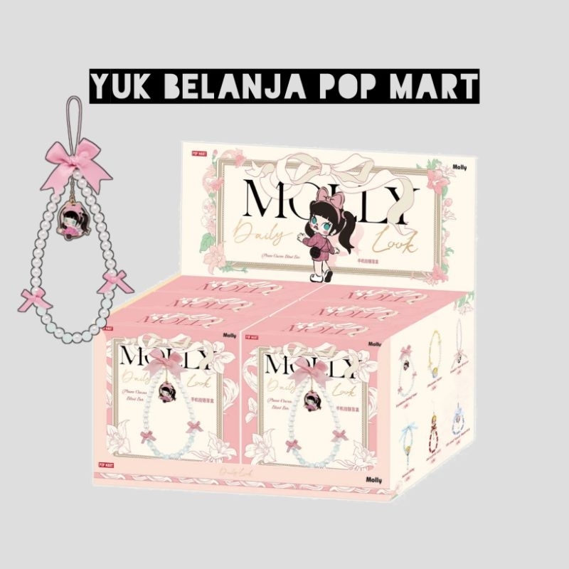 Jual POP MART MOLLY Daily Look Series - Phone Charm Blind Box | Shopee ...