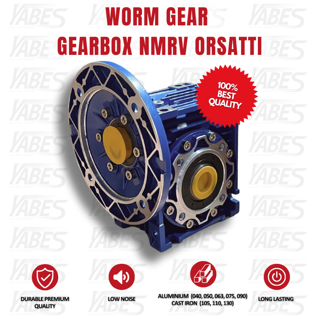 Jual Orsatti Gearbox NMRV Complete Size 040 Ratio 7.5 10 20 30 40 50 60 70 80 90 100 Worm Gear ...