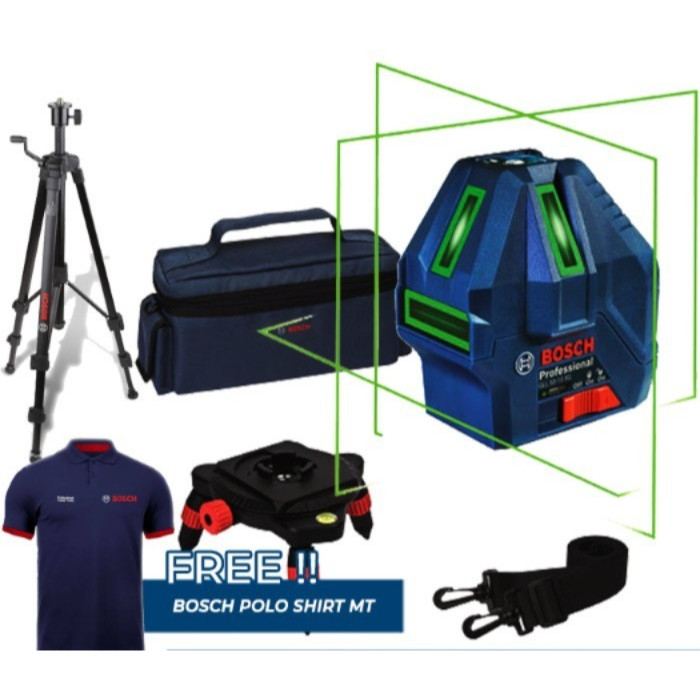 Jual Bosch Line Laser Level GLL 50-15 XG KIT+ Tripod / Waterpass Laser ...