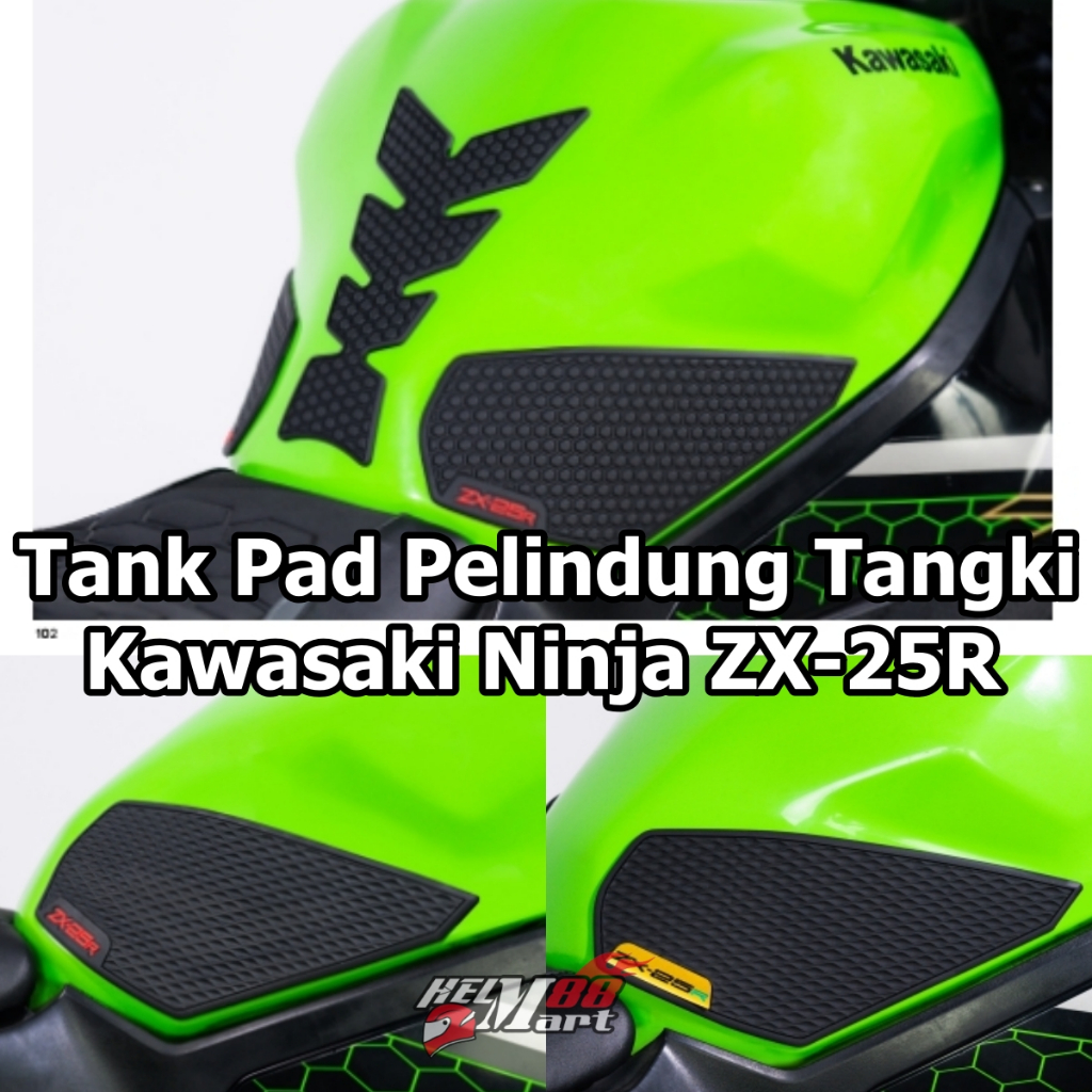 Jual Tank Pad ZX25R NEMO Tank Cover Karet - Tankgrip Pelindung Tangki ...