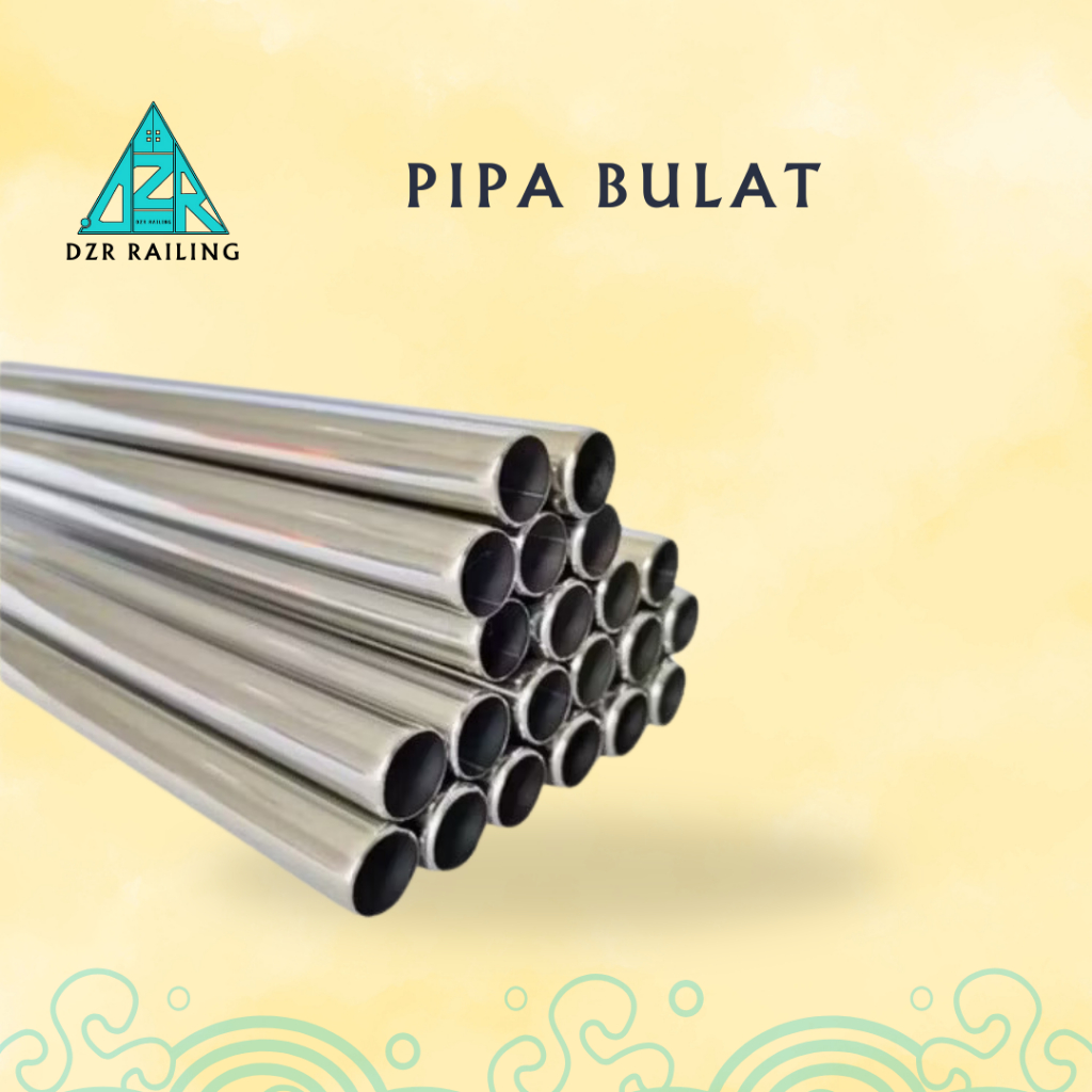 Jual Pipa stainless steel 1/2 inch Ss 201 Ss 304 untuk isi railing ...