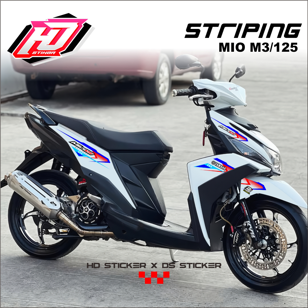 Jual Stiker Mio 125 M3 Decal Striping Mio M3/125 Modifikasi Simple Premium Racing HD24 HDSTIKER ...