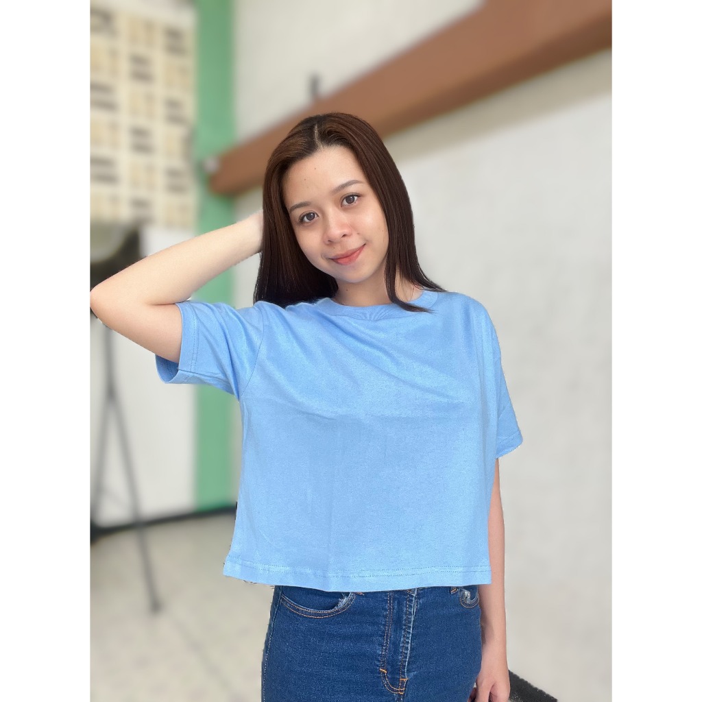 Jual Crop top premium polos wanita katun cotton combed katun asli basic | Shopee Indonesia