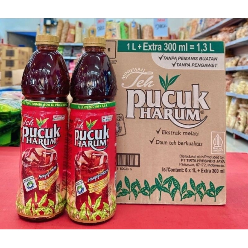 Jual Teh Pucuk Harum 1 Liter + 300ml / Teh Pucuk Harum Jasmin 1 L / Teh ...