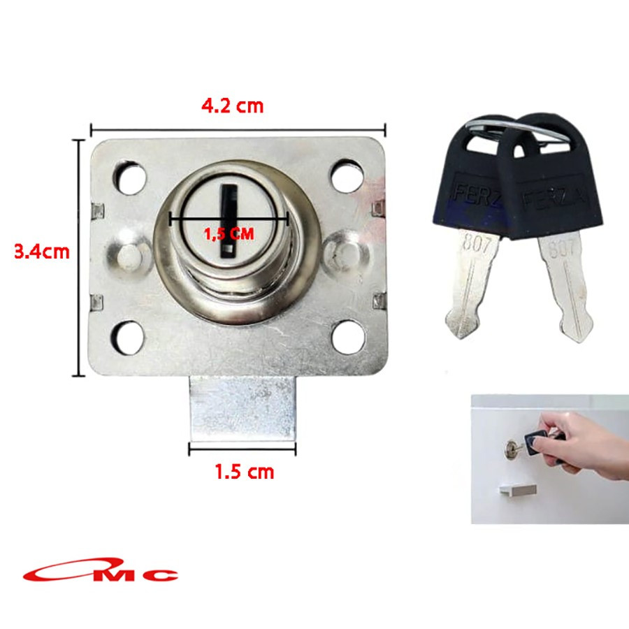 Jual Kunci Laci Lemari 101 FERZA Kecil Kunci Laci Ferza 101 Kunci ...