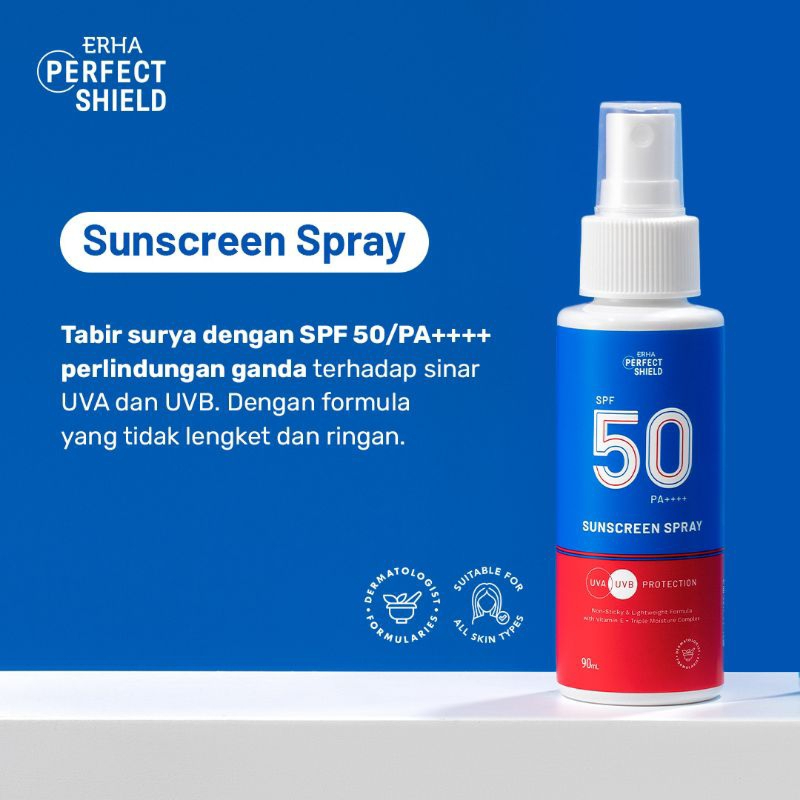 Jual ERHA Perfect Shield Sunscreen Spray SPF 50/ PA++++ 90ml - Sunscreen Spray Wajah & Tubuh ...
