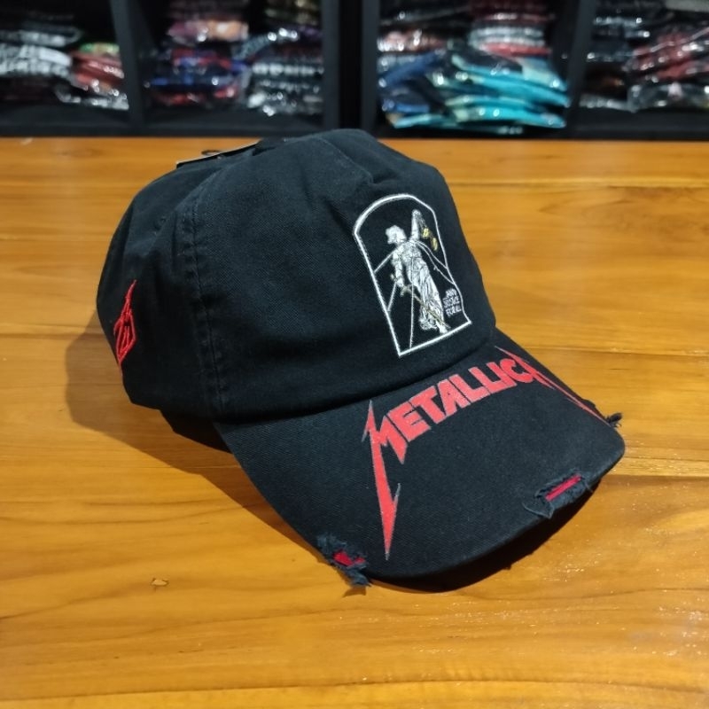 Jual METALLICA BASEBALL CAP - AND JUSTICE FOR ALL TOMBSTONE | Shopee ...