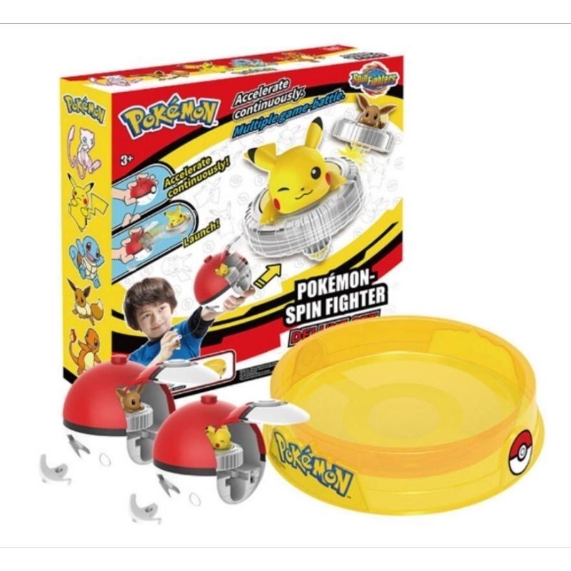 Jual [100% ORIGINAL] TERMURAH! POKEMON SPIN FIGHTER DELUXE SET BEYBLADE ...