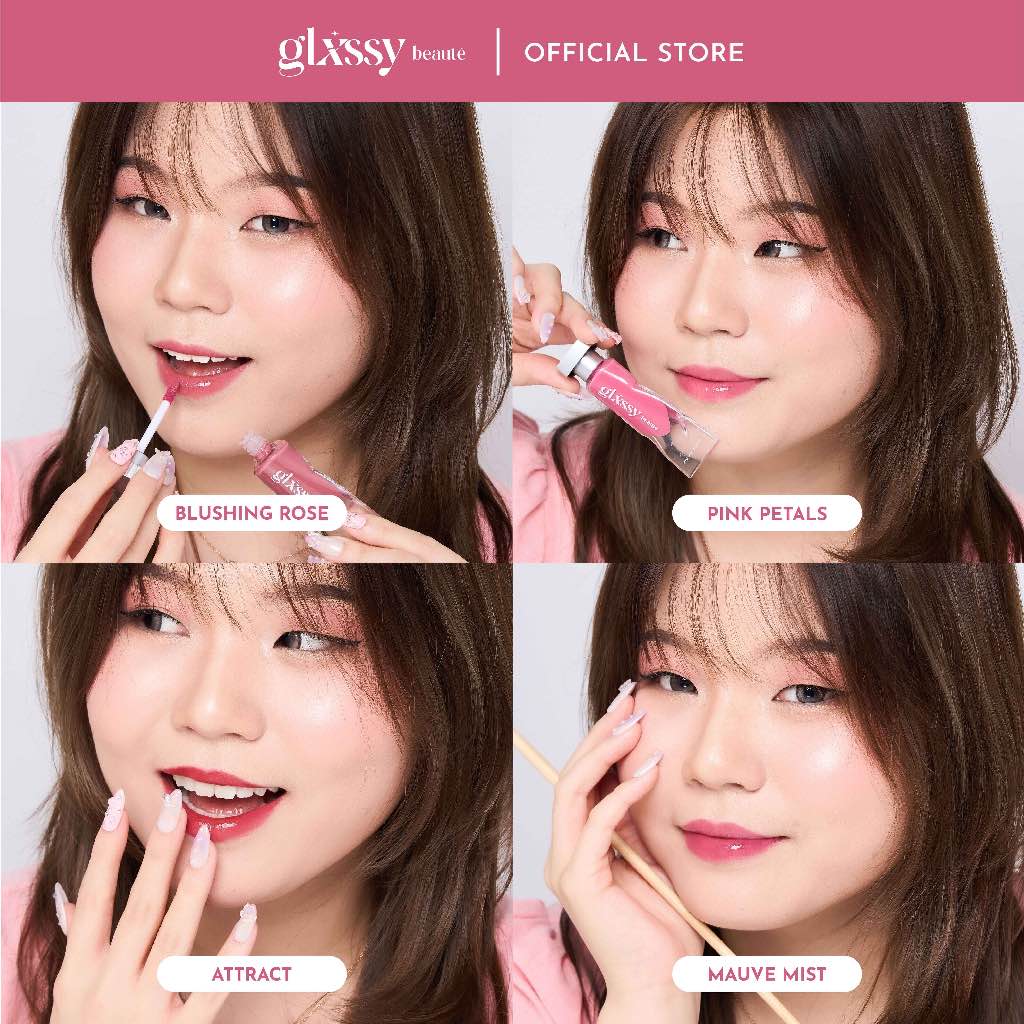 Jual Glxssy Beaute Souffle Satin Stain - Lip Tint | Shopee Indonesia